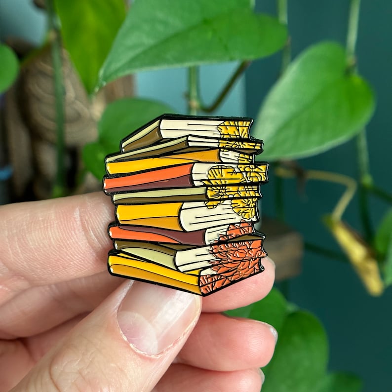 Book Enamel Pin Set, Book Lovers Gift, Reading Enamel Pin, Readers Gift ...