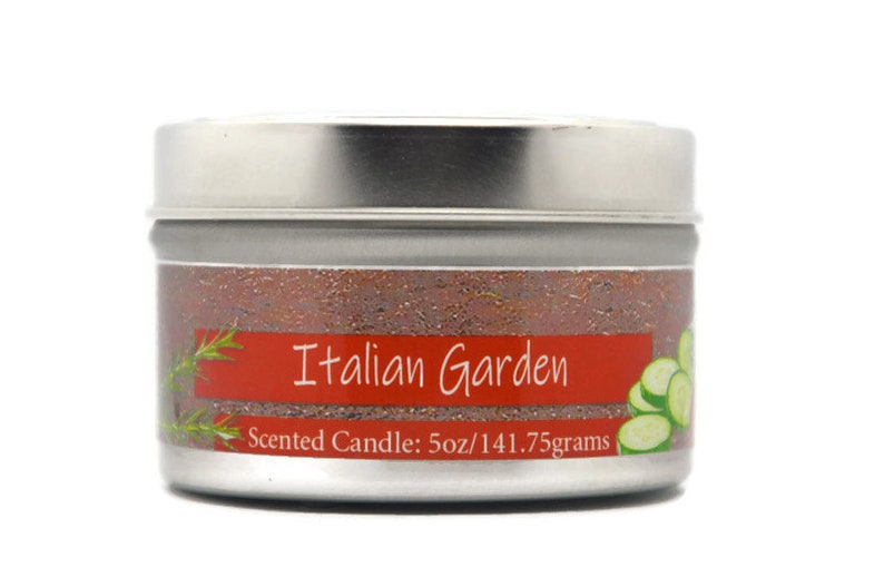 Scented Candle, Italian Garden, 5oz Hand Poured Italian Candle, Fresh ...