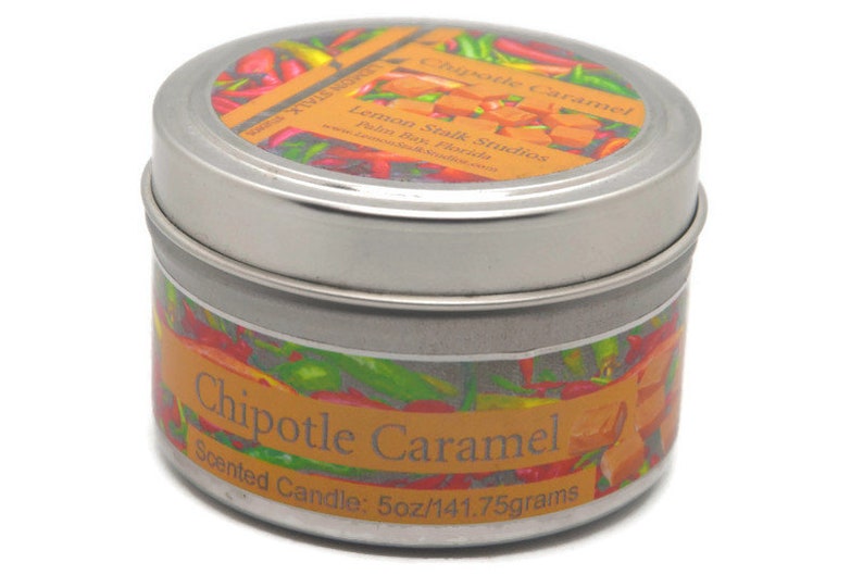Chipotle Caramel Scented Candle, 5oz Candle Hand Poured by Lemon Stalk ...