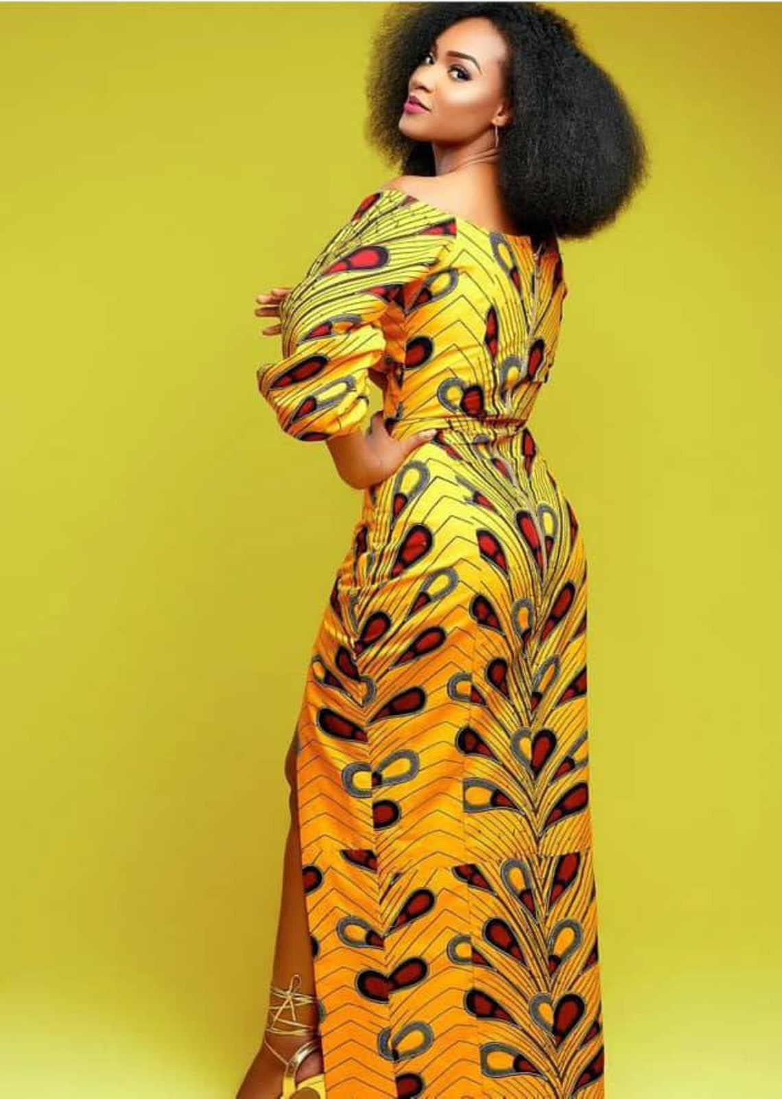 Yellow African Dressafrican Women Clothingafrican Maxi - Etsy