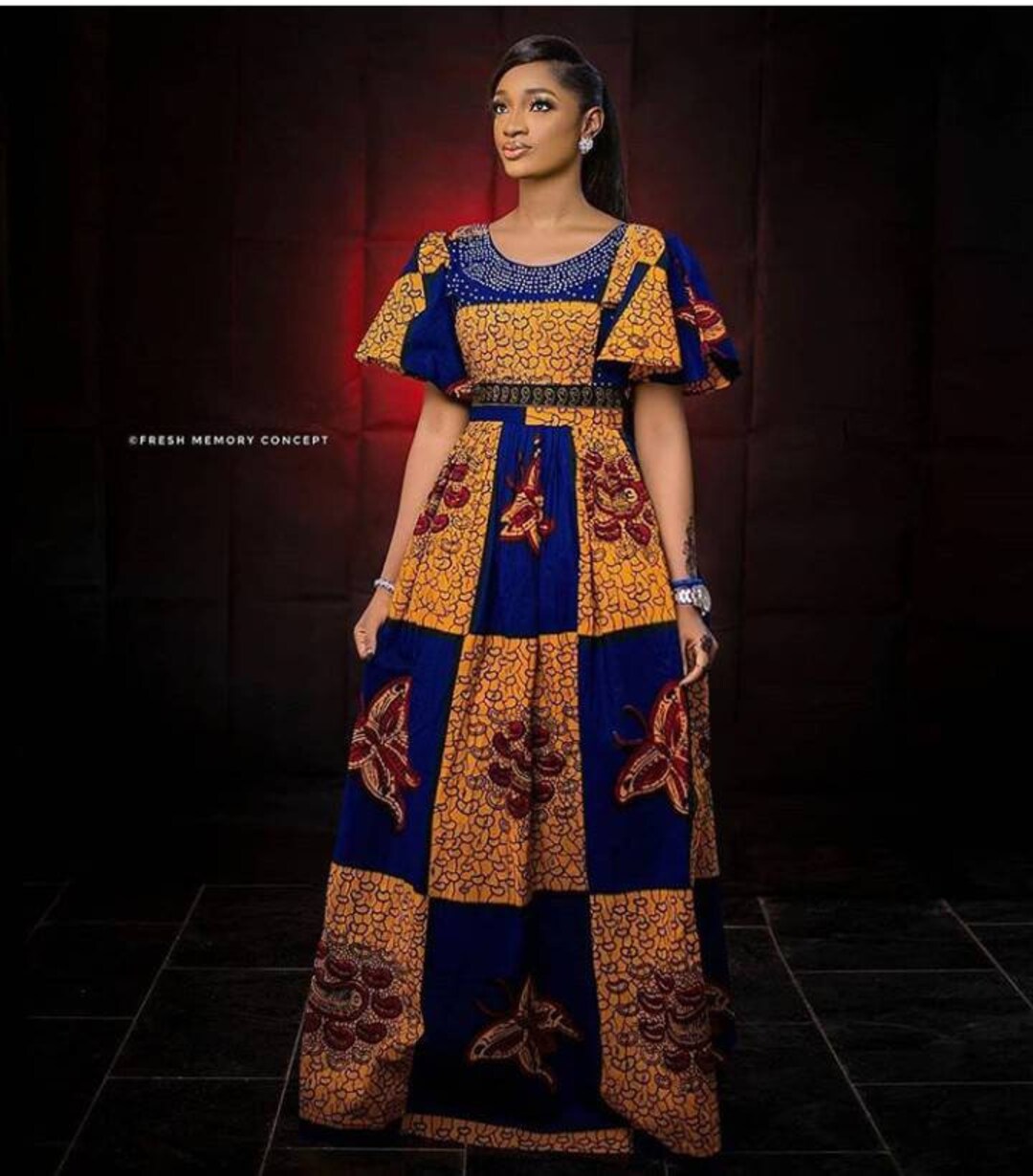 African Print Maxi Dress,special Occasion Womens Dresses,african Maxi ...