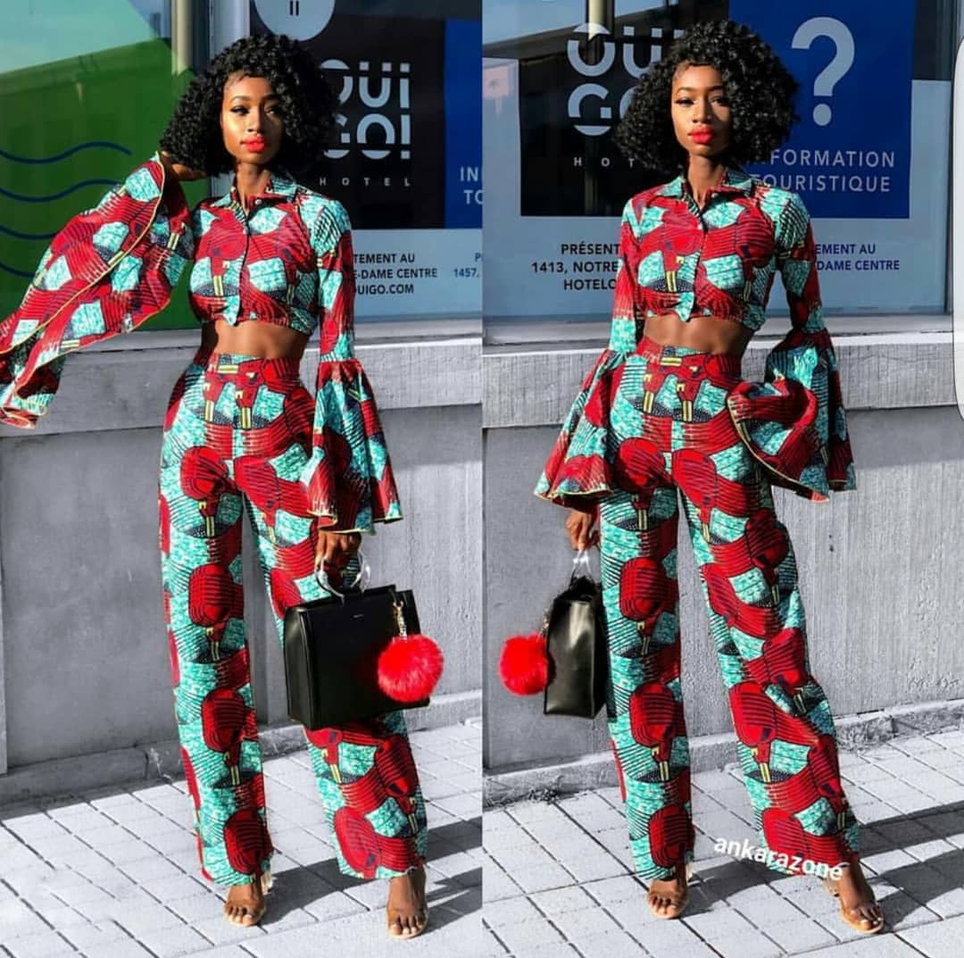 African Womens Pant Set African Romper For Women African Palazzo Pants