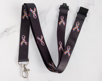 Autism Awareness Jigsaw Lanyard Neck Strap ID HOLDER Safety - Etsy UK