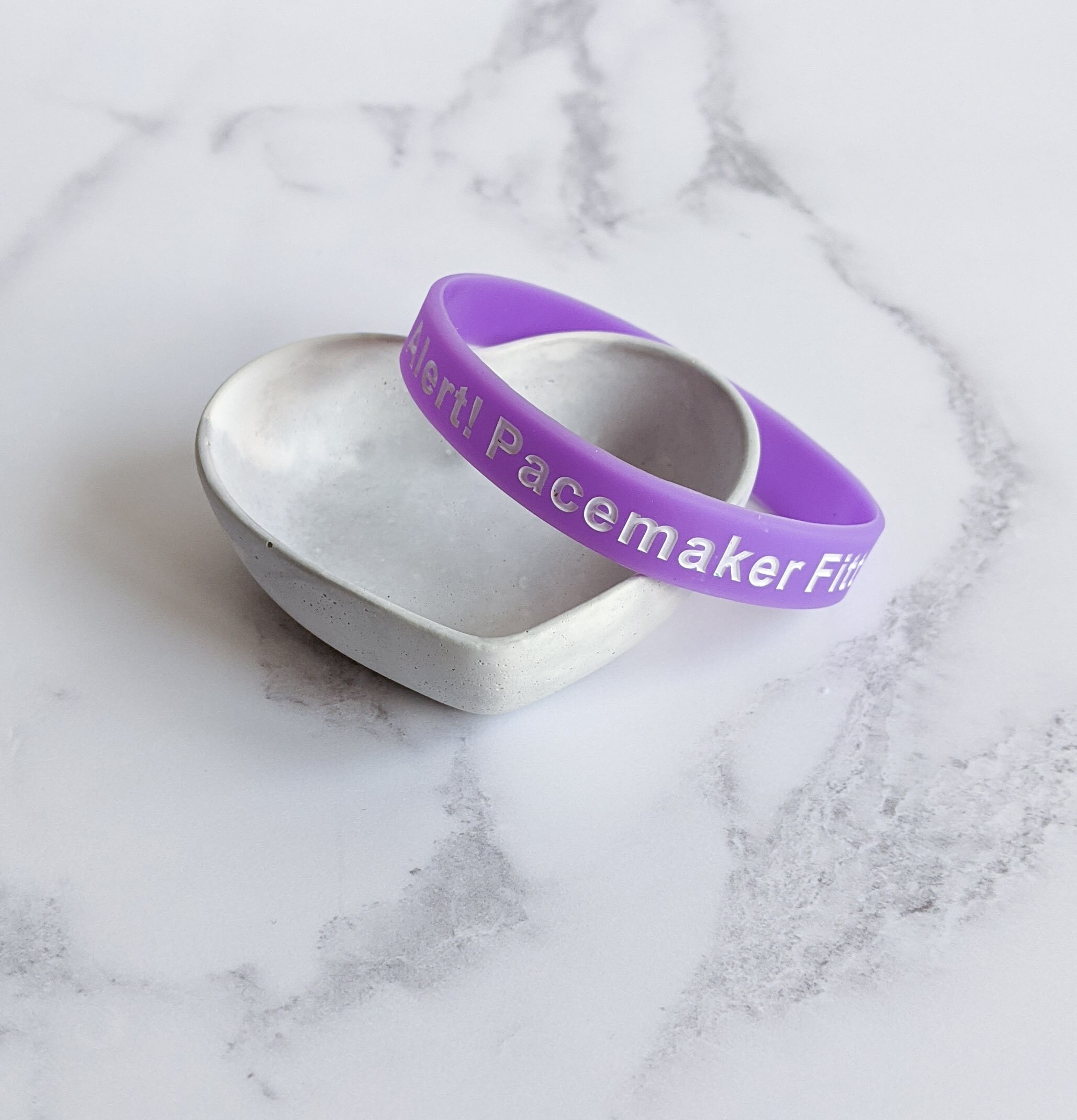 Pacemaker Alert Medical Wristband Silicone Bracelets Heart | Etsy