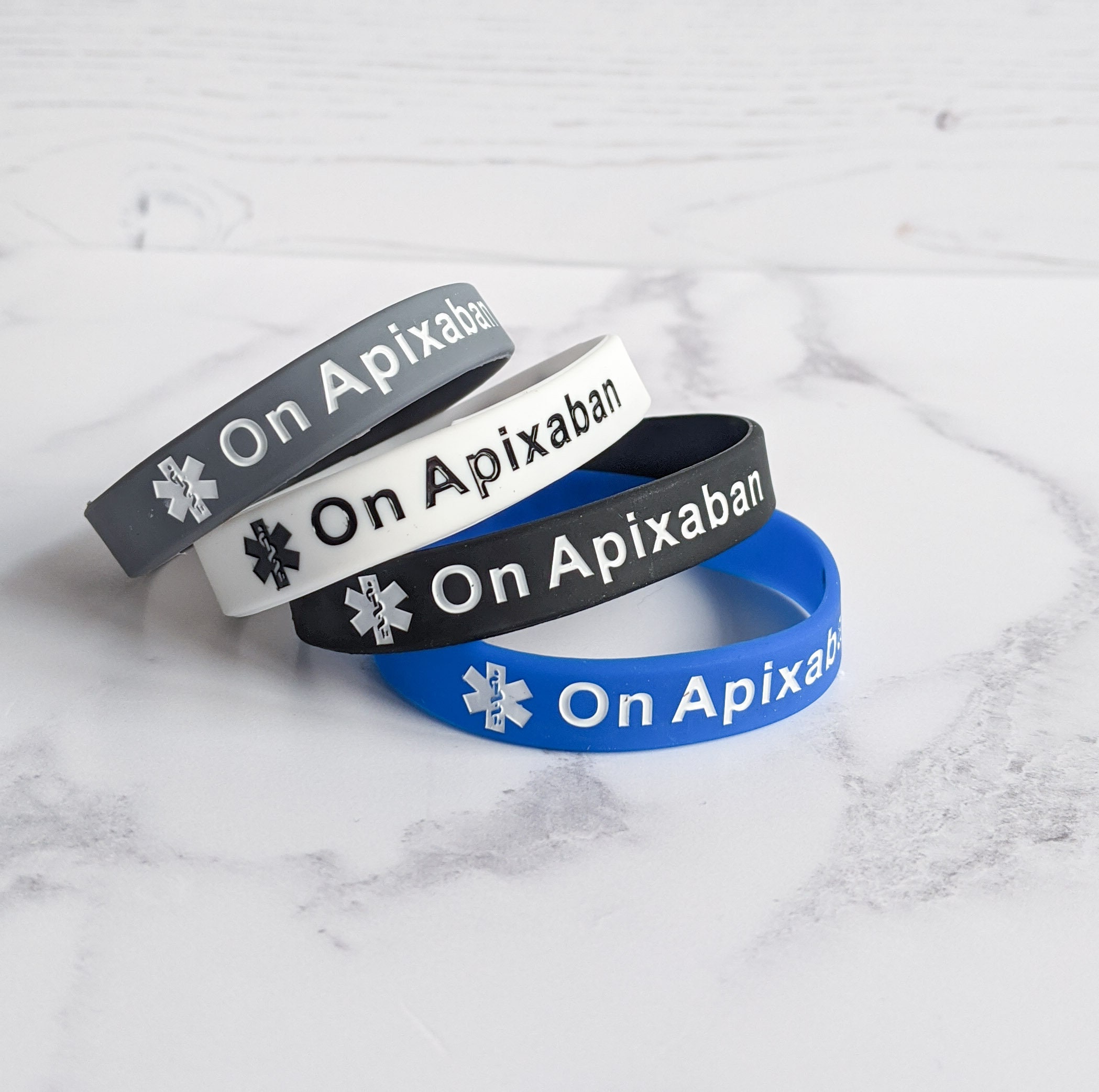 On Apixaban Alert Wristband Blood Thinner Deep Vein | Etsy