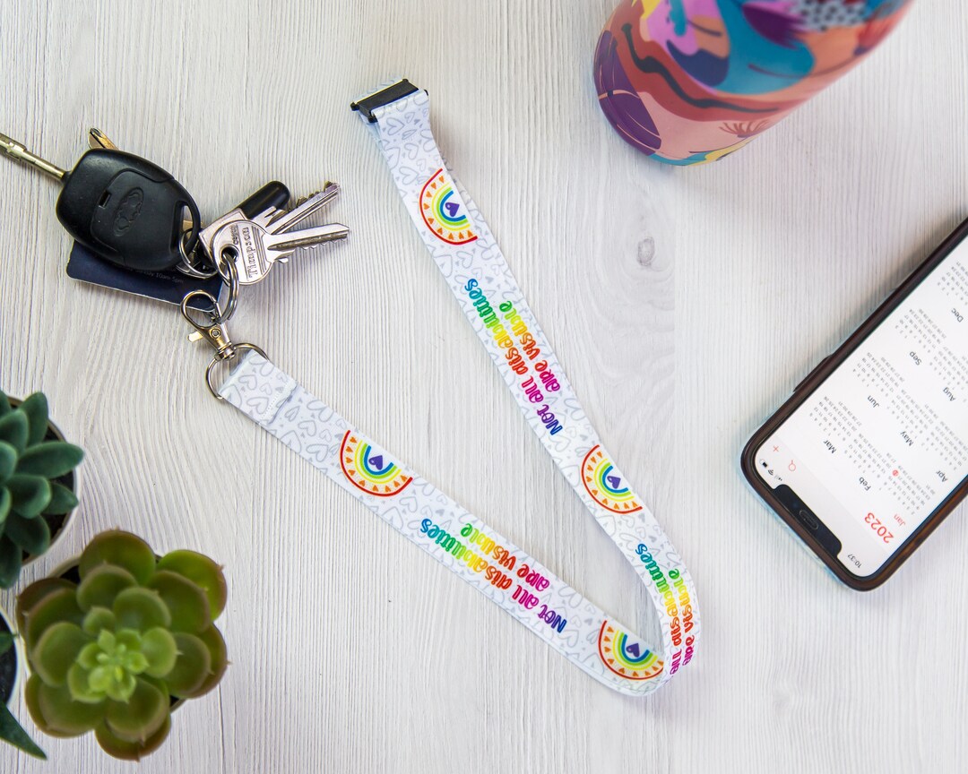 Hidden Disability Rainbow Lanyard | Not All Disabilities Are Visible ...