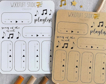 Playlist Printable Stickers Digital Stickers Goodnotes - Etsy