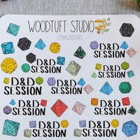 D&D Session Notes Stickers || TTRPG Notetaking Tools, Dnd Tools, Dnd ...