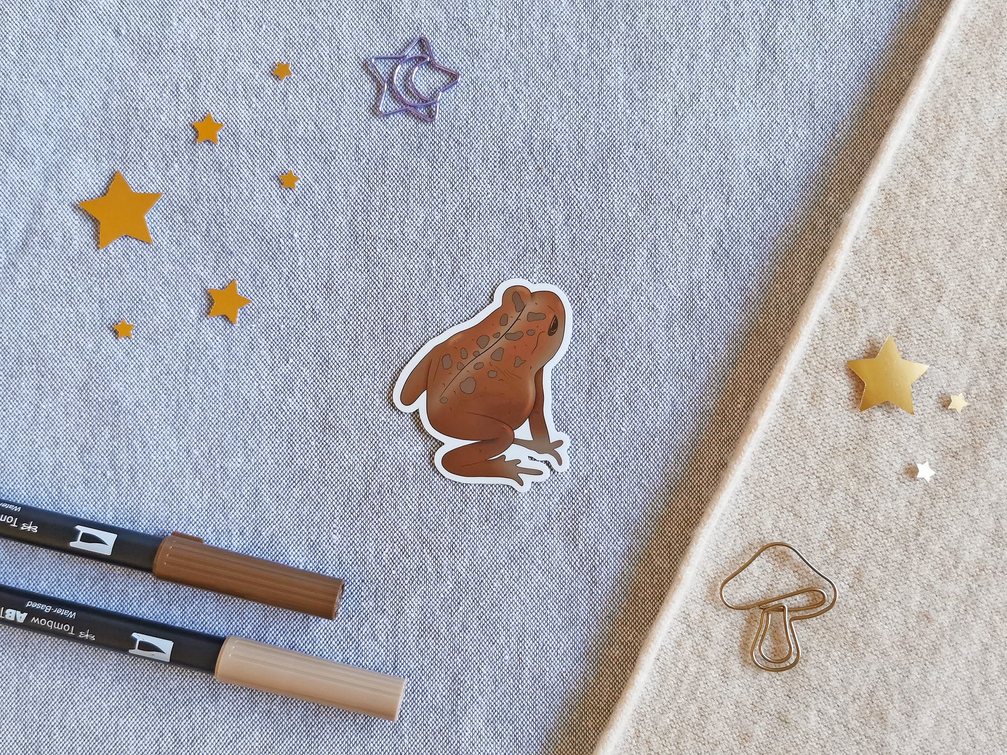 Toad Vinyl Sticker Weatherproof Waterproof Toads Frog Glossy | Etsy