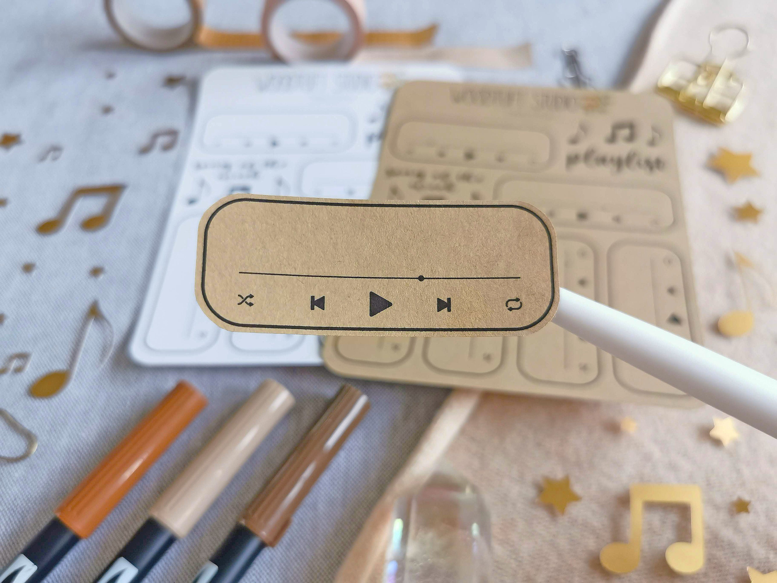 Personalized Playlist Sticker Sheet for Bullet Journal Planner - Etsy UK