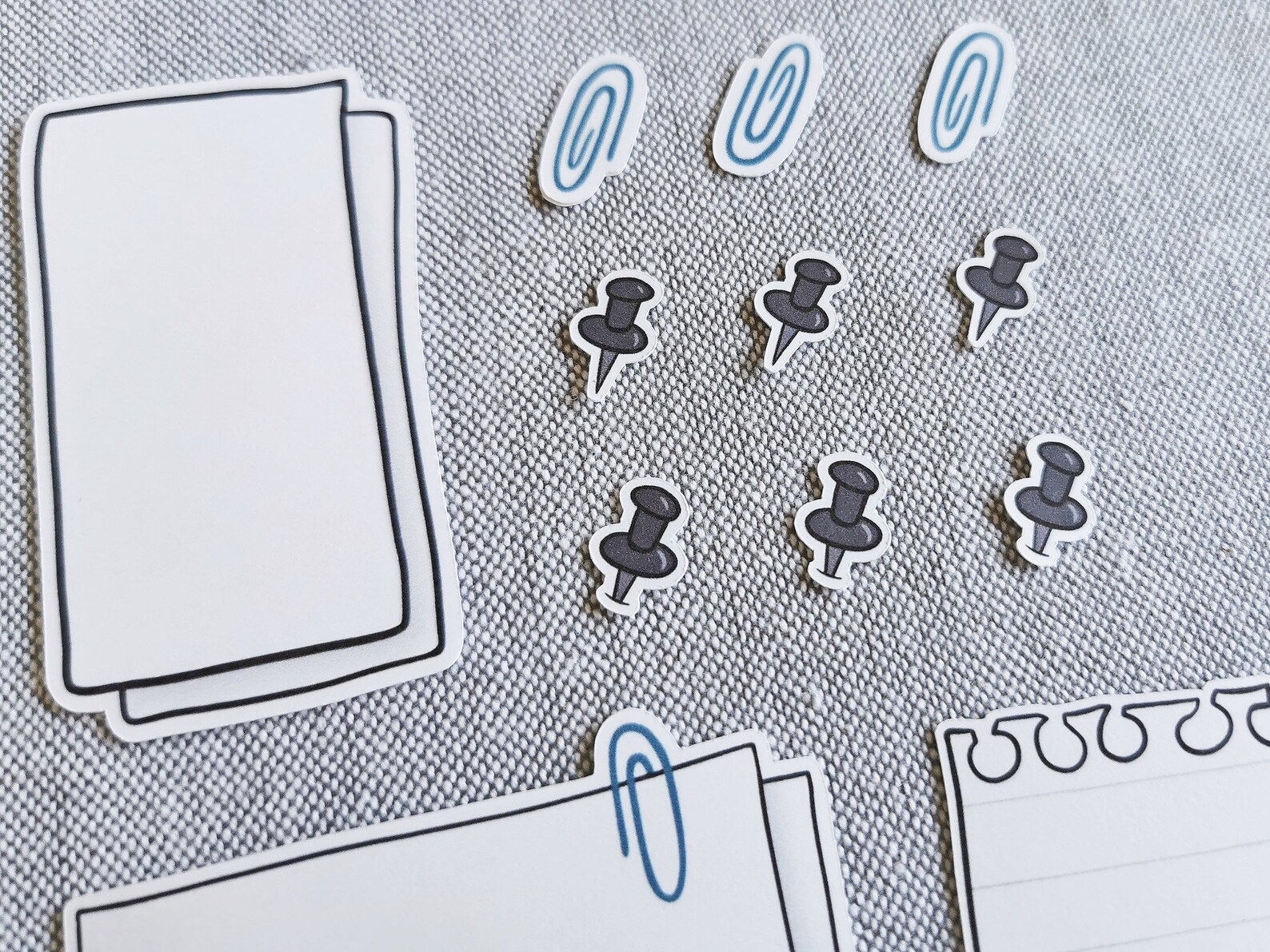 Memo Notepad Kraft Sticker Flakes for Bullet Journal or | Etsy