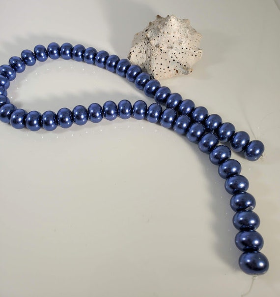 Exquisite Soft Elegant Royal Blue Pearls 267 - Etsy