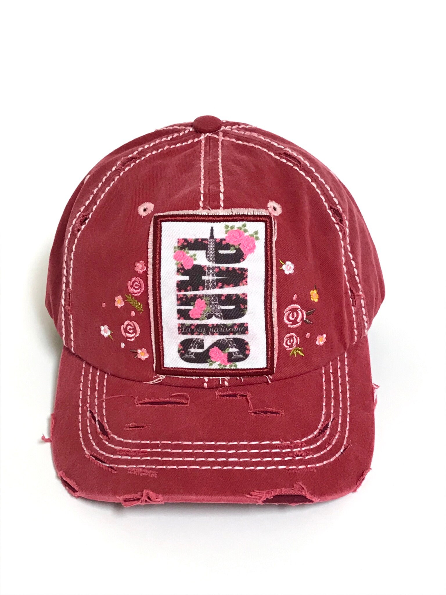 Paris Hat. Parisian Cap Hat. Embroidered Hat.unisex Summer Hat. Blue ...