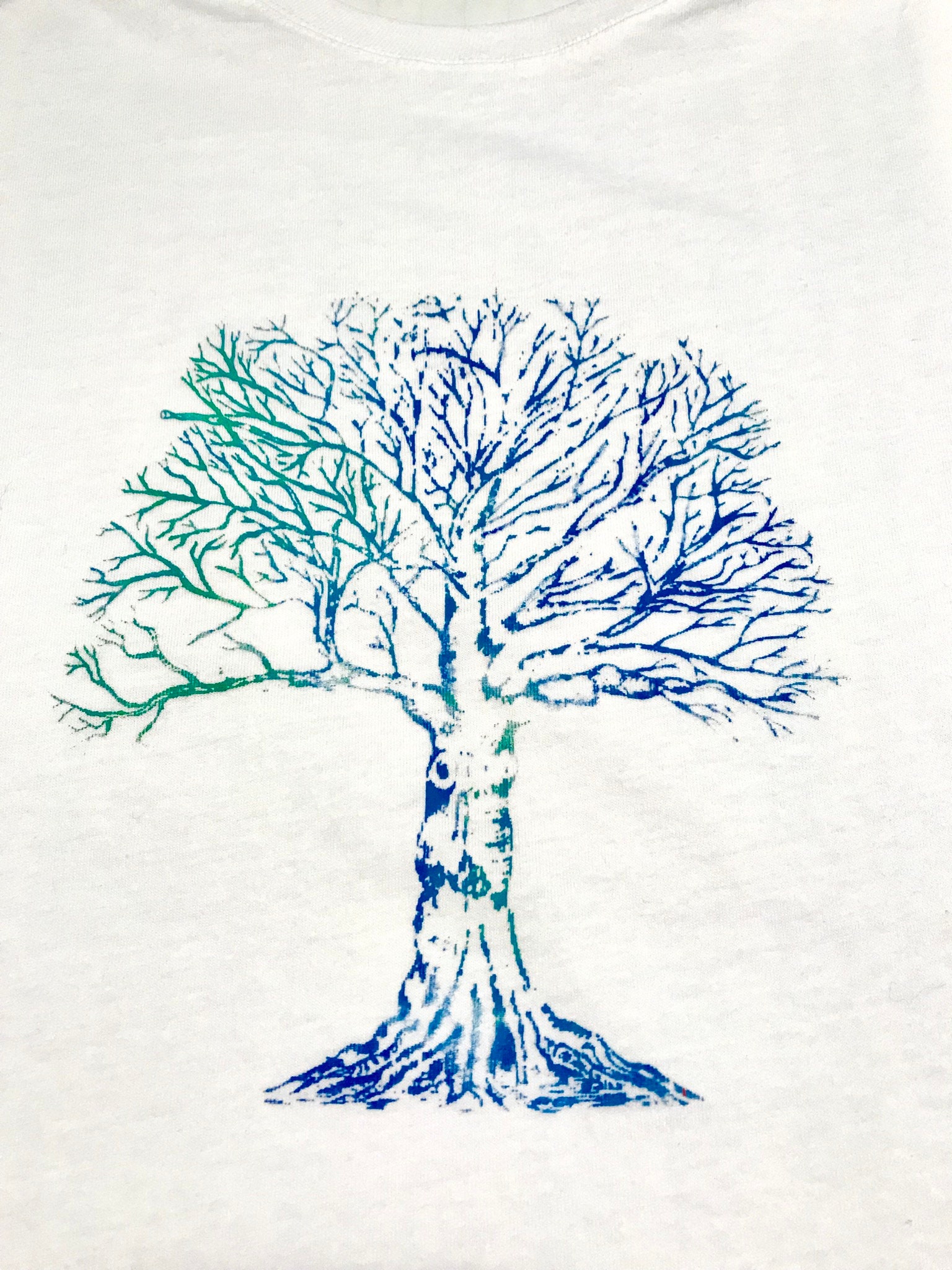 Tree of Life Unisex Tree Tshirt. Nature Inspired Tshirt. Blue Tree ...
