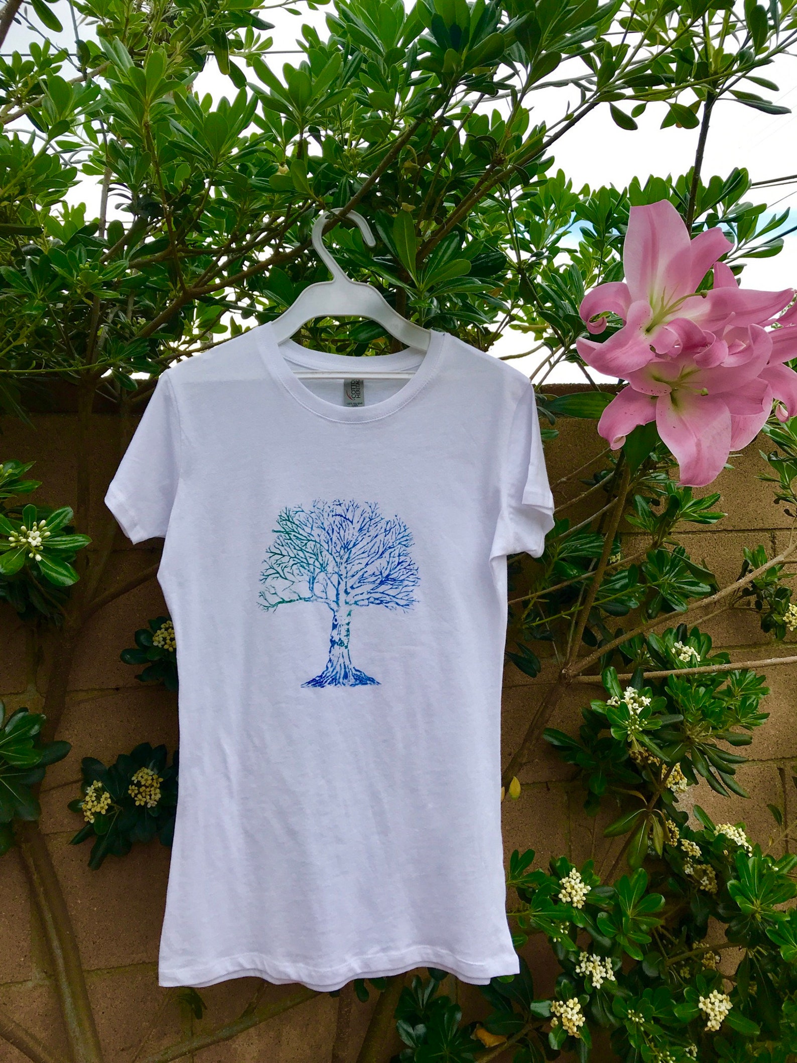 Tree of Life Unisex Tree Tshirt. Nature Inspired Tshirt. Blue Tree ...