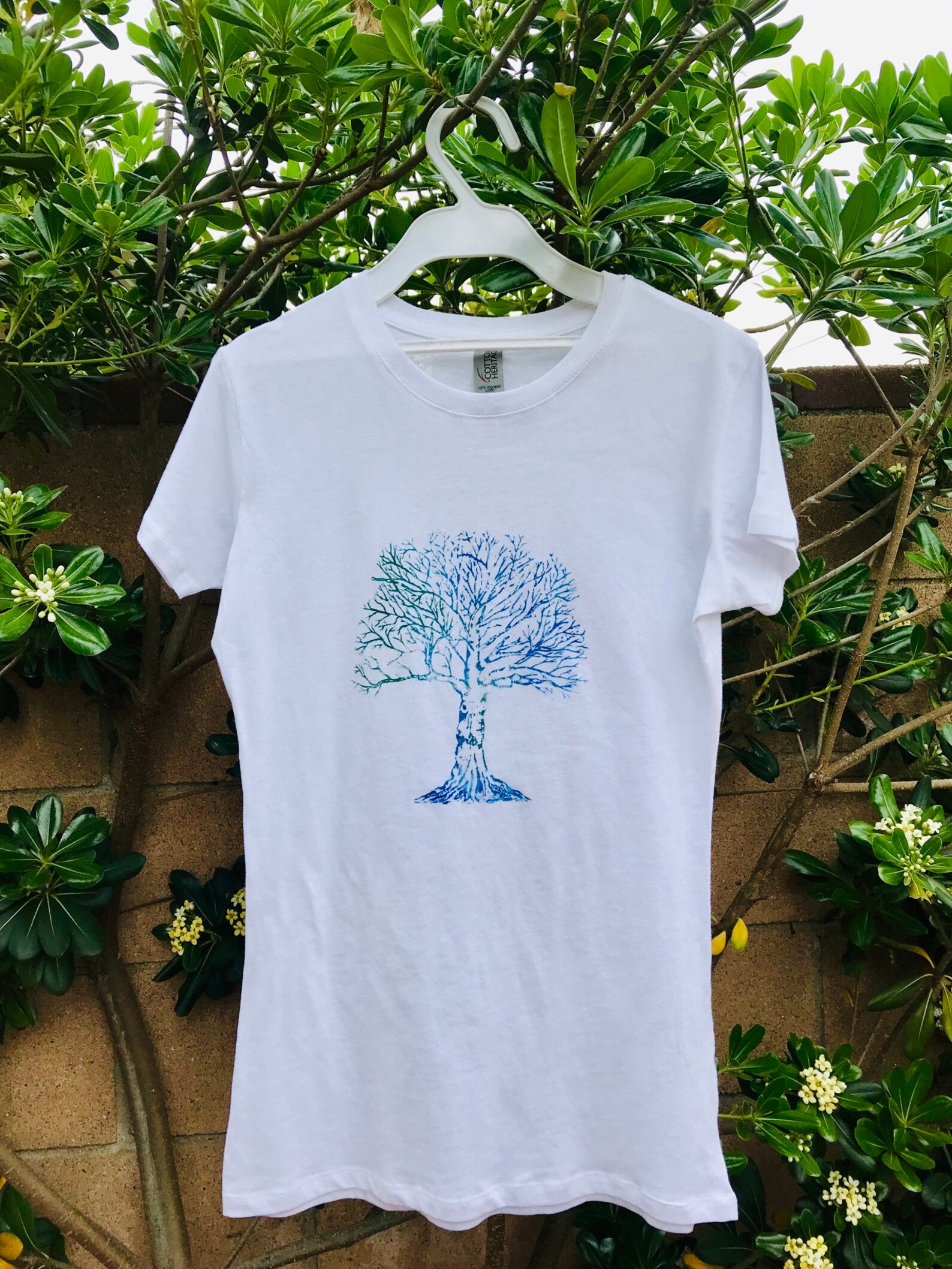 Tree of Life Unisex Tree Tshirt. Nature Inspired Tshirt. Blue Tree ...