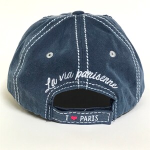 Paris Hat. Parisian Cap Hat. Embroidered Hat.unisex Summer Hat. Blue ...