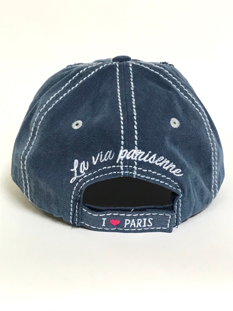 Paris Hat. Parisian Cap Hat. Embroidered Hat.unisex Summer Hat. Blue ...