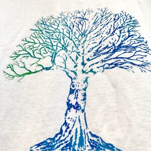 Tree of Life Unisex Tree Tshirt. Nature Inspired Tshirt. Blue Tree ...