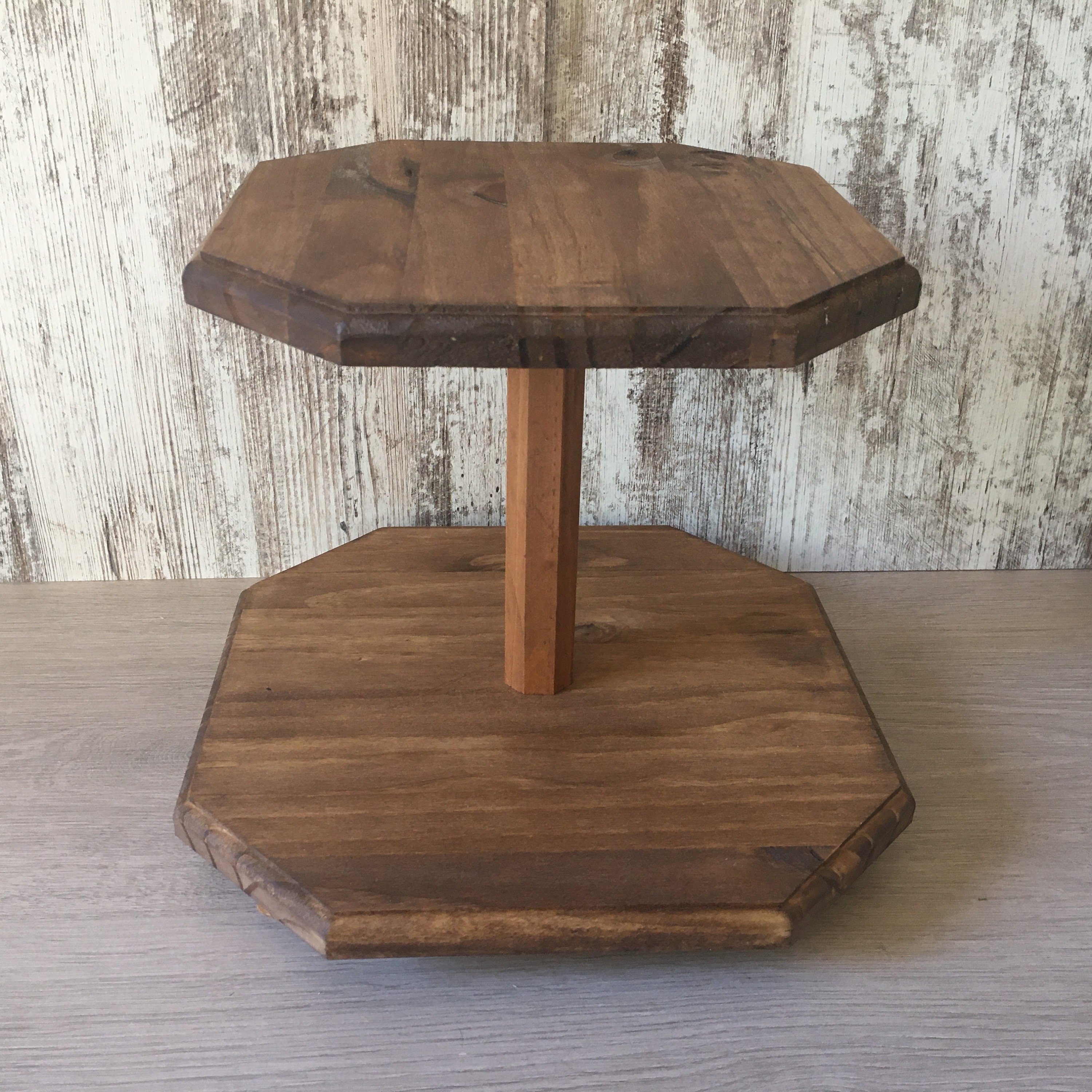 2 Tier Tray Handmade Wood/2 Tiered Tray/wood Tray/christmas | Etsy