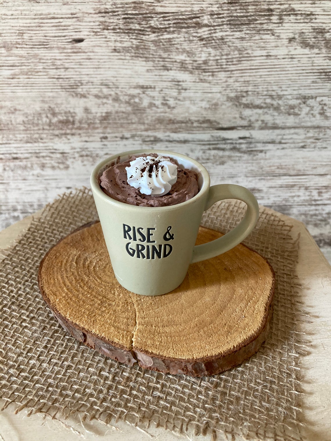 Mini fake coffee/fake mug/faux coffee/fall decor/2 tier tray | Etsy