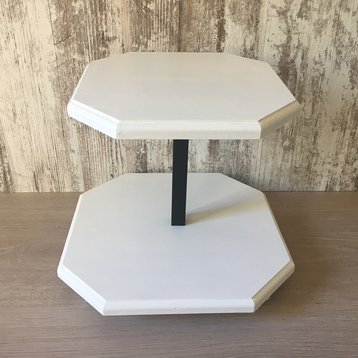 2 Tier Tray Handmade Wood/2 Tiered Tray/wood Tray/christmas | Etsy