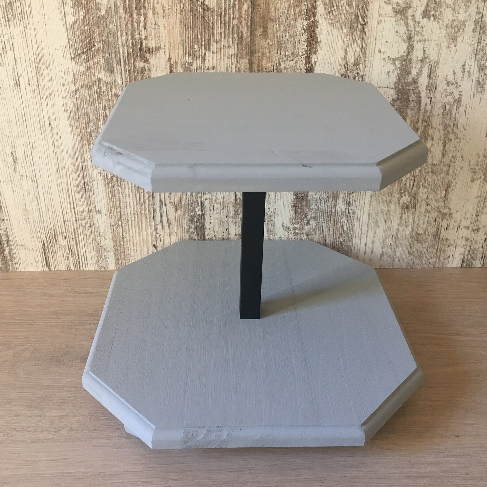 2 Tier Tray Handmade Wood/2 Tiered Tray/wood Tray/christmas | Etsy