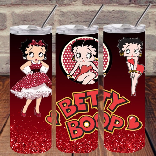 Betty Boop Valentines 20oz Full Wrap Tumbler PNG Design - Etsy