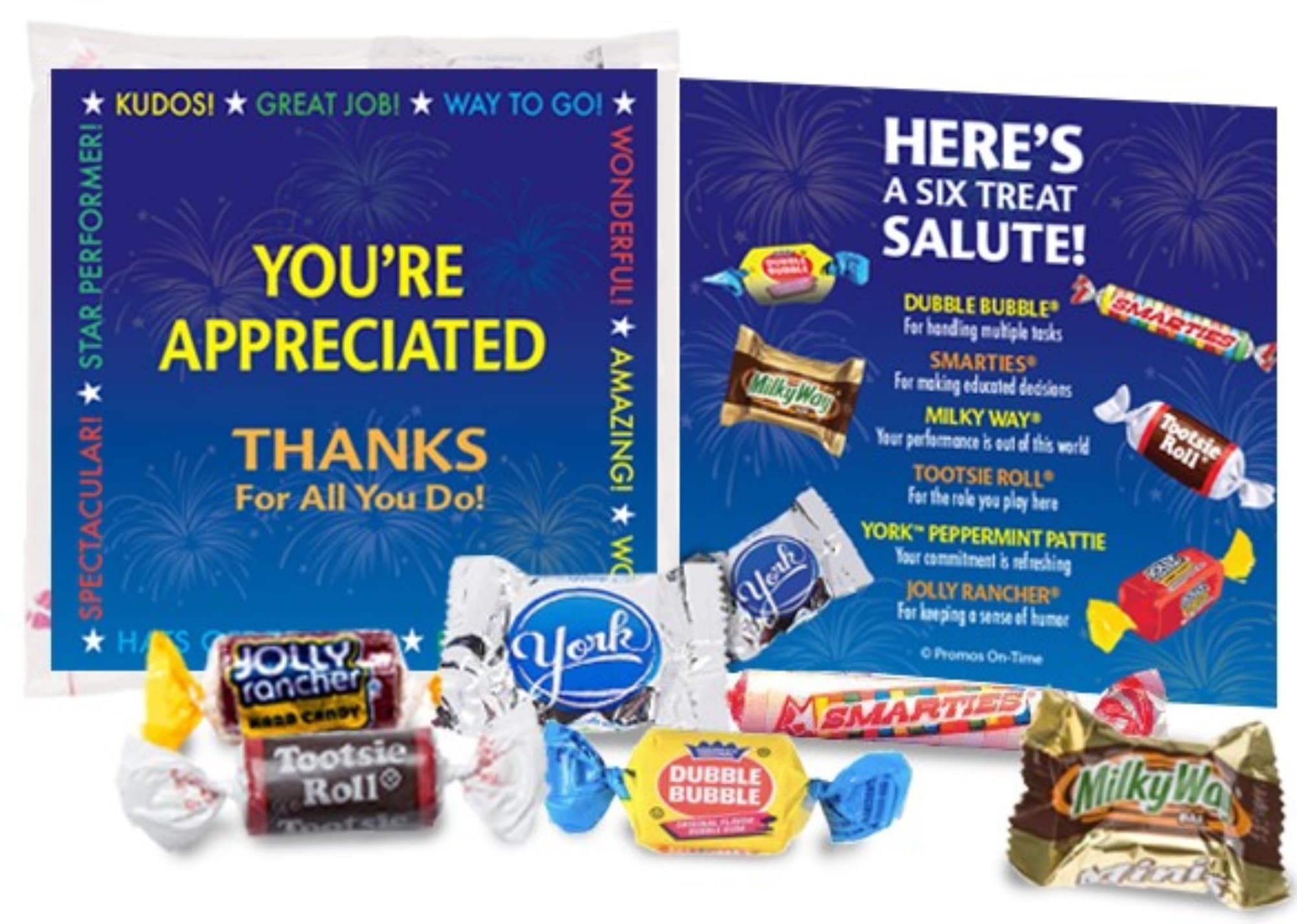 Six Treat Salute Appreciation Goody Bags Gifts for Employees | Etsy