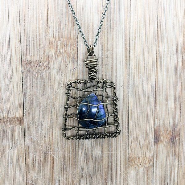 Wire Cage Pendant - Etsy
