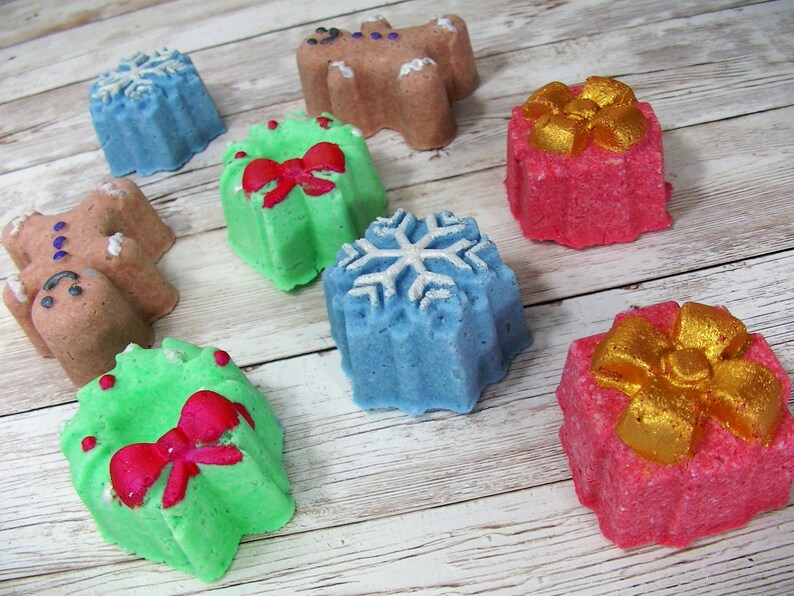Christmas Bath Bombs 4 Count - Etsy