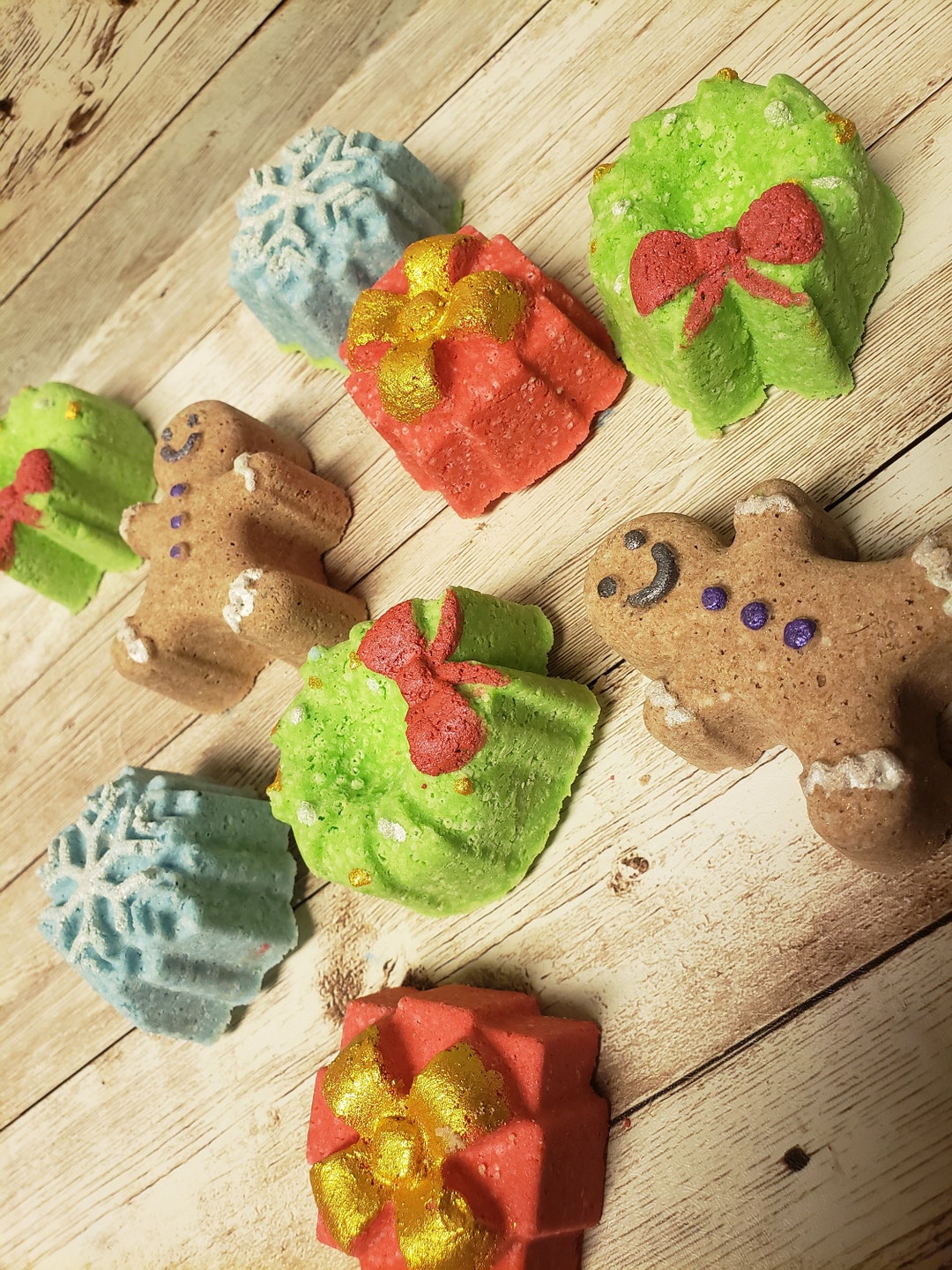 Christmas Bath Bombs 4 Count - Etsy