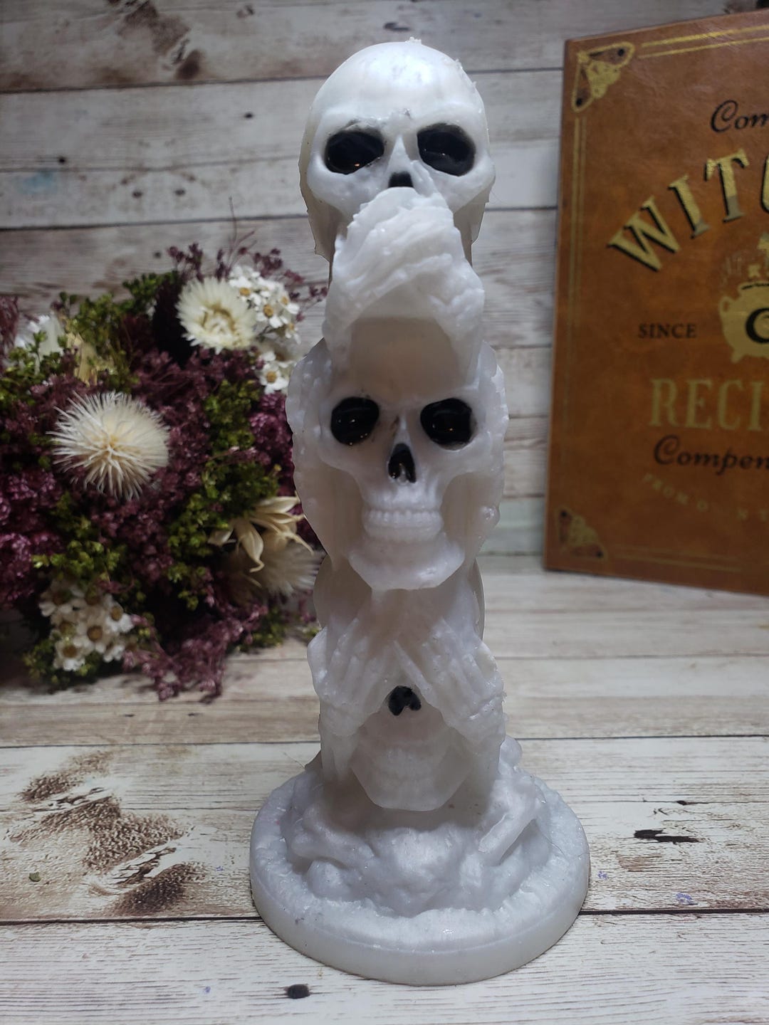 Resin Stacked Skull . 1 Count - Etsy