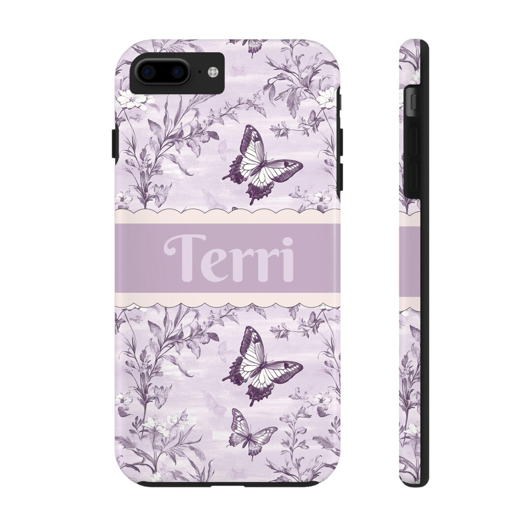 Lavender Butterflies Tough Phone Cases - Stylish Protection for All ...