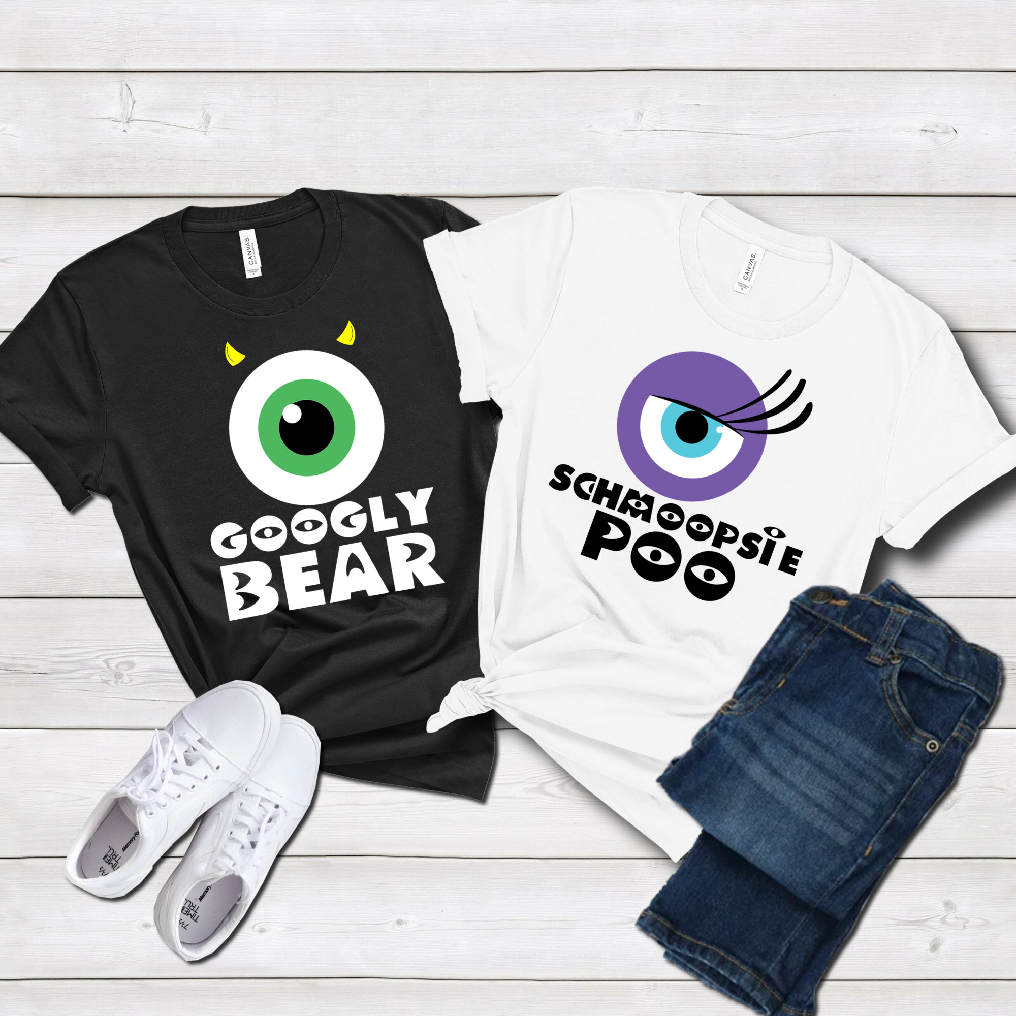 Googly Bear and Schmoopsie Poo Couple Shirts, Monsters Matching T ...