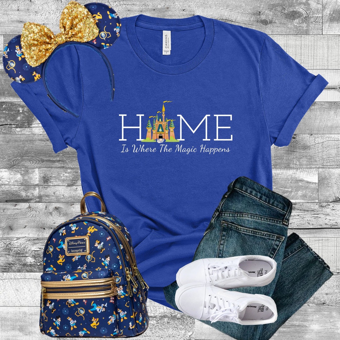 Home is Where the Magic Happens Castle 50th Shirt, Family Trip Shirt ...