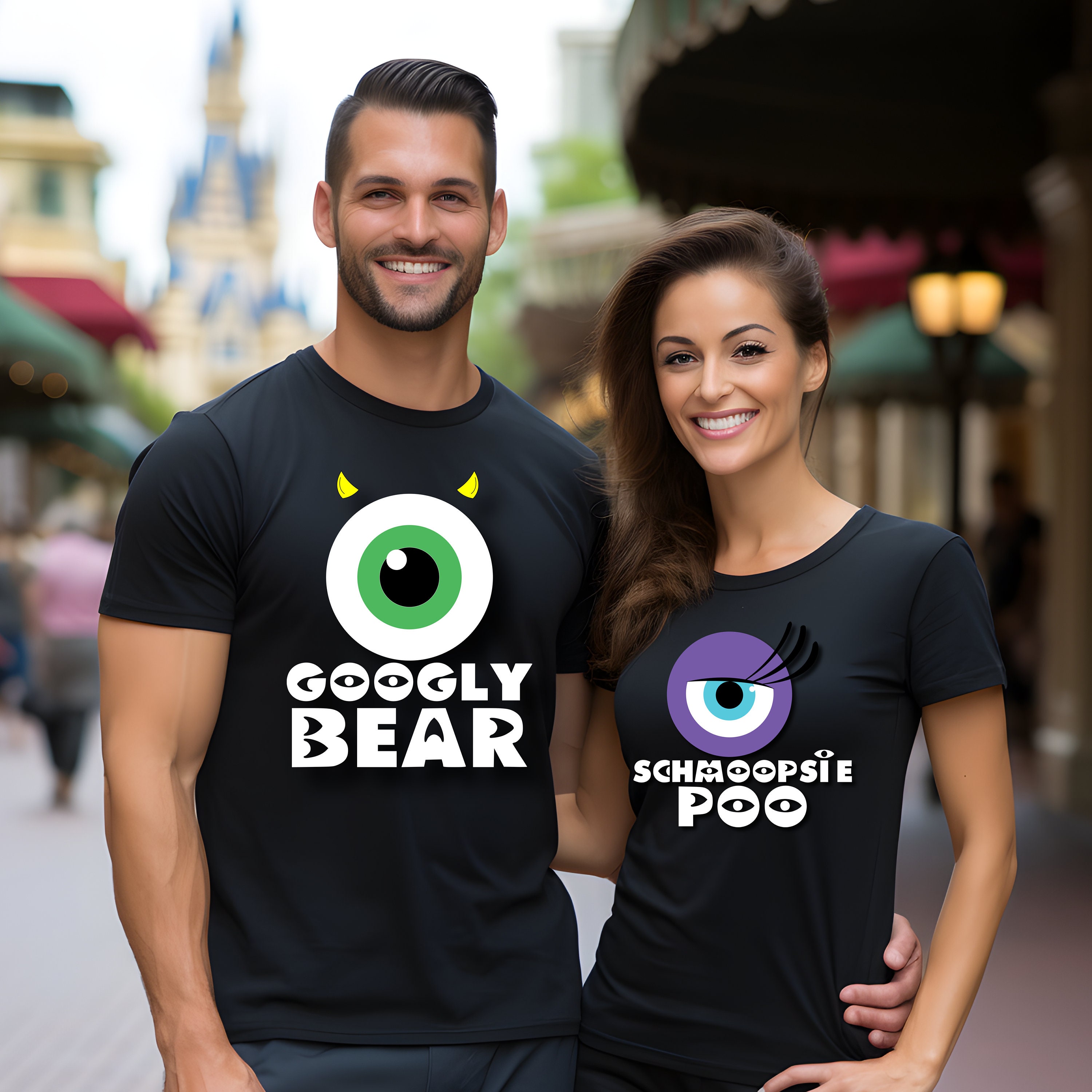 Googly Bear and Schmoopsie Poo Couple Shirts, Monsters Matching T ...