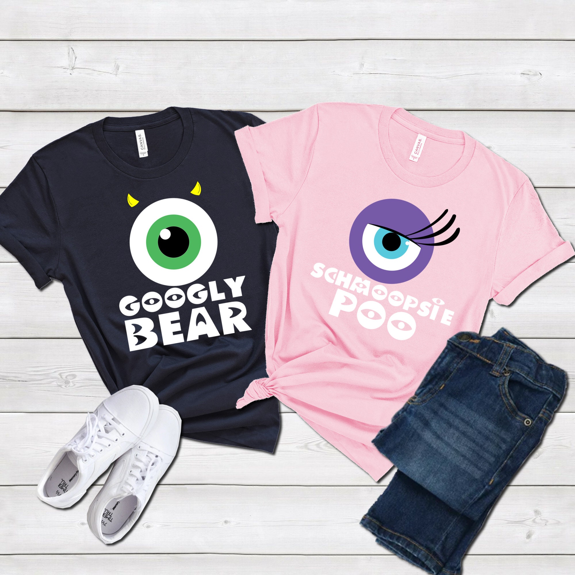 Googly Bear and Schmoopsie Poo Couple Shirts, Monsters Matching T ...