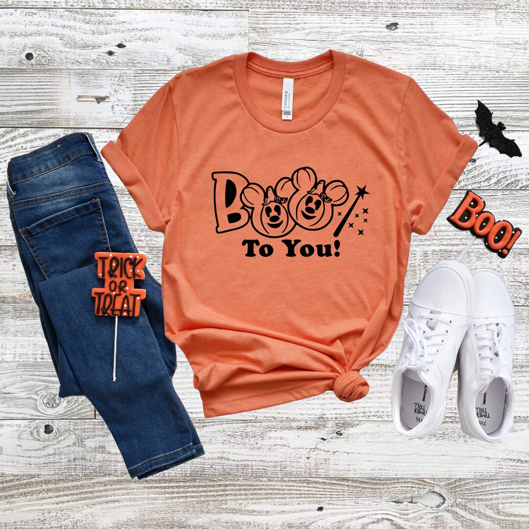 Mickey Boo To You Camisa de calabazas Camisa Kingdom Boo - Etsy España
