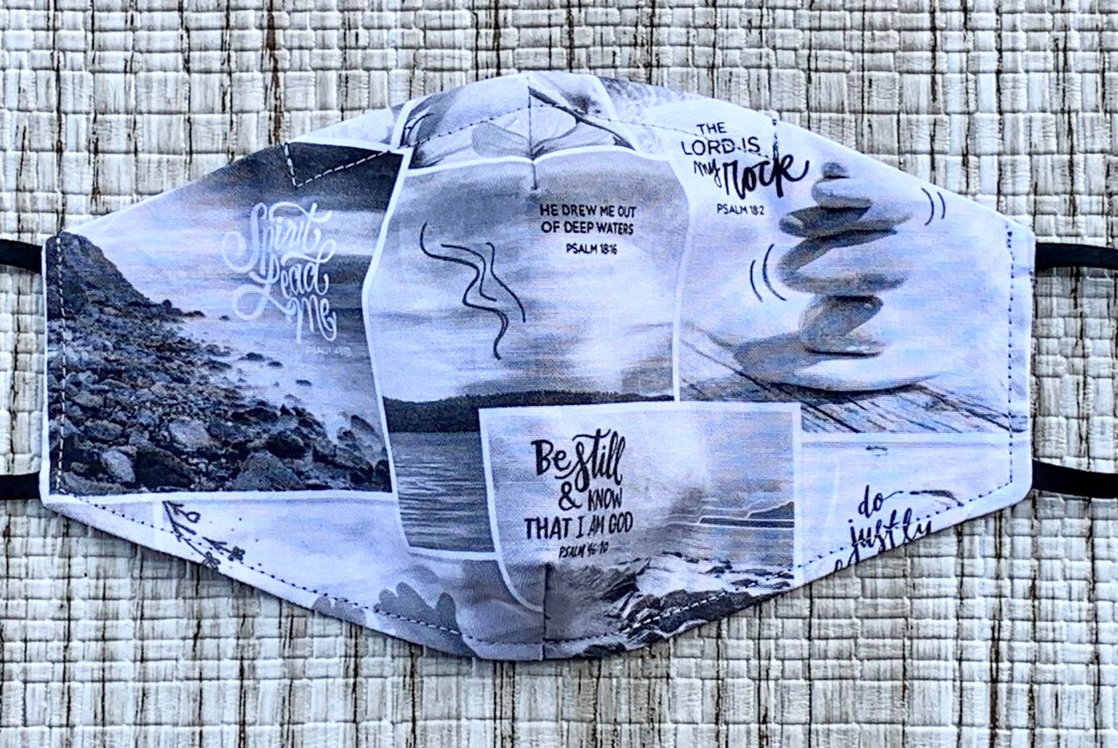 Cross and Scripture Collage Face Mask Adjustable Nose Wire | Etsy