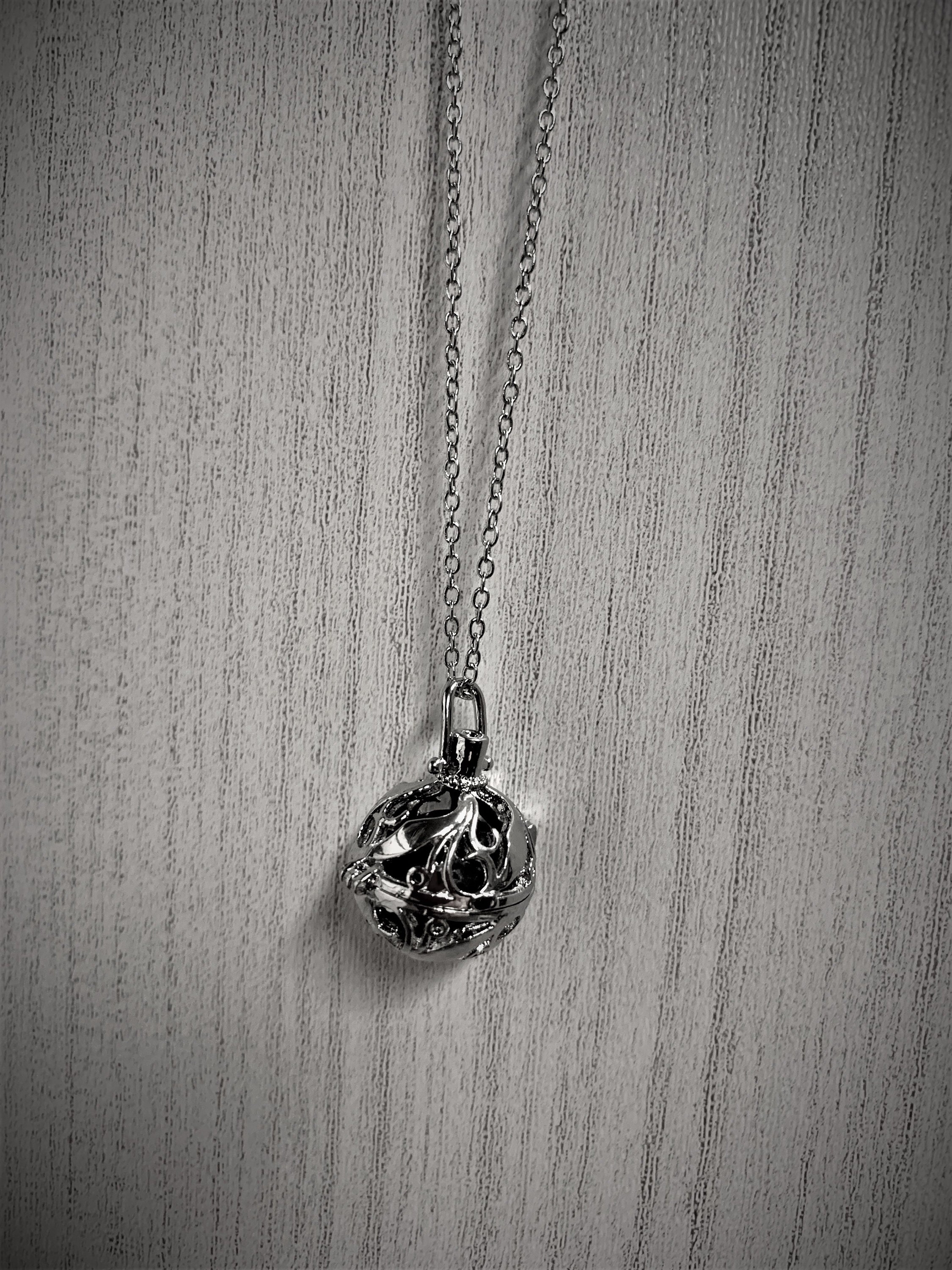 Diffuser Locket Necklace Essential Oil Necklace Lava Ball | Etsy