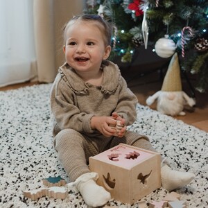 Pink Personalized Shape Sorter for Toddler Development 1 Year Old Gift ...