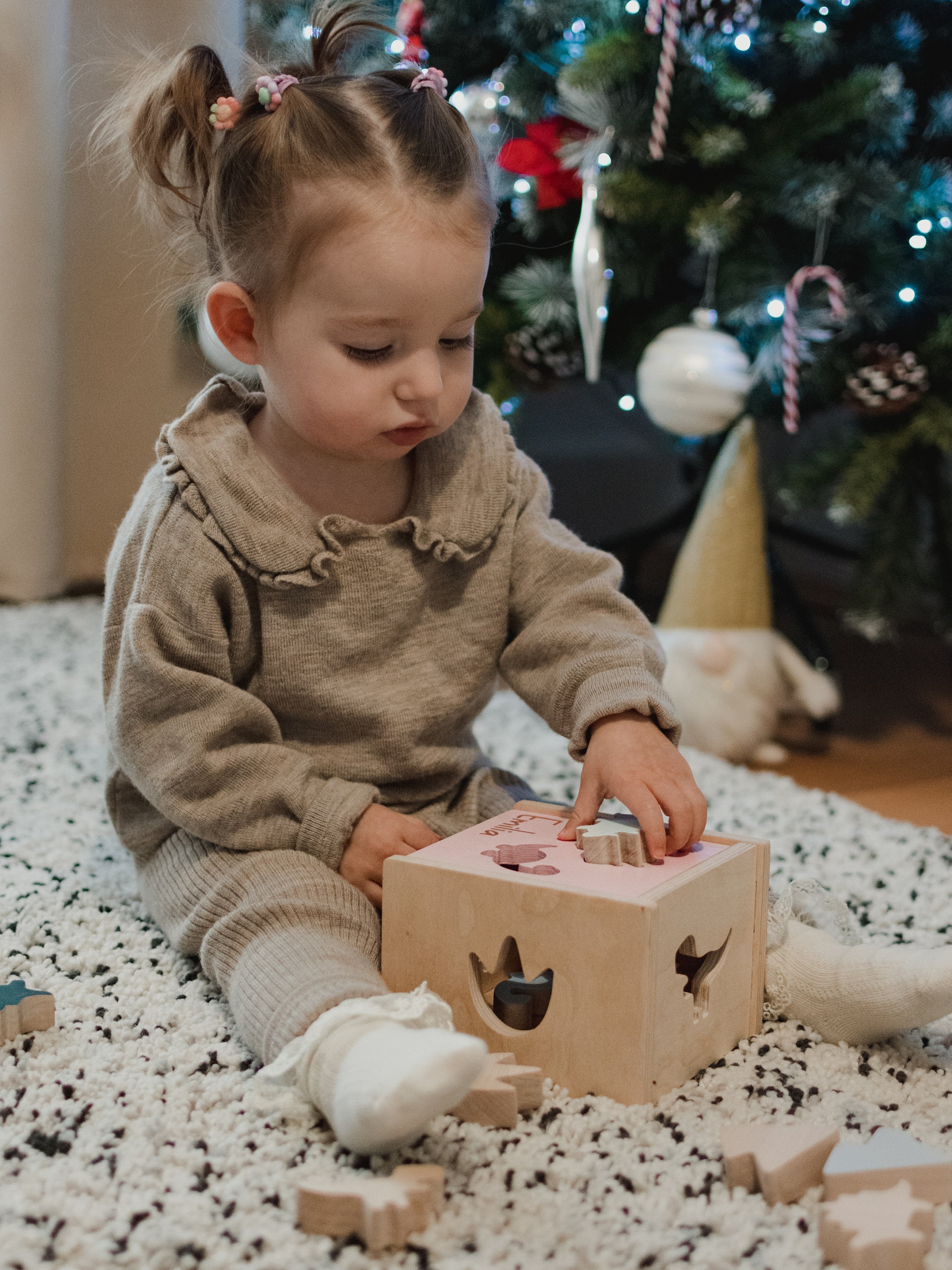 Pink Personalized Shape Sorter for Toddler Development 1 Year Old Gift ...