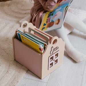 Nursery Small Bookshelf Baby Furniture,portable Wooden Bookcase, Child ...