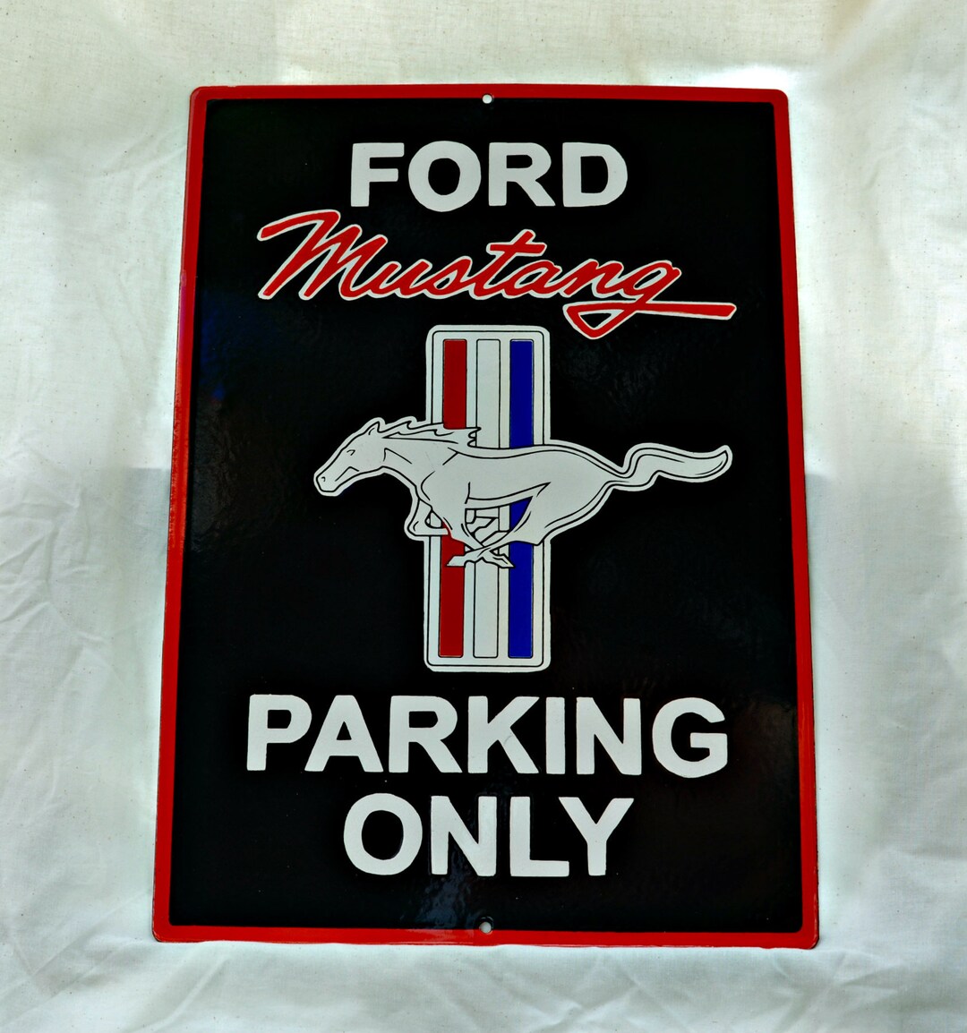 Gas Oil Man Cave Garage Porcelain Sign for Mustang Parking Bar Service ...