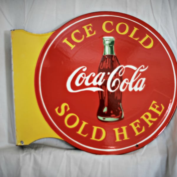 Porcelain Coca Cola Sign - Etsy
