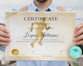 Cross Country Certificate - Etsy