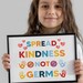 Printable Spread Kindness Not Germs Poster, PDF School Health Safety ...