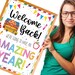 EDITABLE Back to School Welcome Sign Template, Welcome Back to School ...