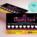 Printable Loyalty Cards, Printable Loyalty Cards Template Editable ...